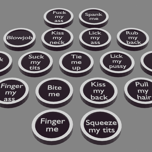 Файл Stl Sex Tokens・Шаблон для 3d печати для загрузки・cults