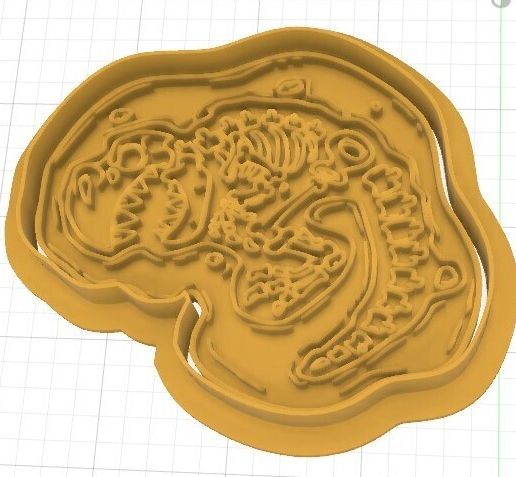 🦖 CUTTING DINOSAUR FOSSIL・ STL File for 3D printing・Cults