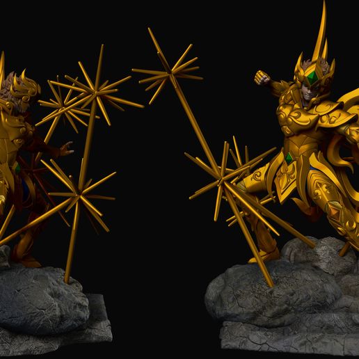 🦁 Aiolia de LION - Saint Seiya 3D・Arquivo STL Grátis para Impressão 3D ...