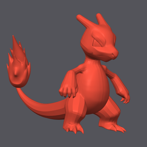 🐉 Monochrome pokemon figurine Charmeleon #005・Free 3MF File for 3D ...