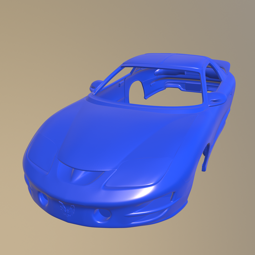 🚗 PONTIAC FIREBIRD TRANS AM 1998 PRINTABLE CAR BODY・ STL File for ・Cults