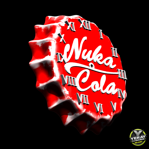 🕰️ Nuka Cola Wall Clock - Fallout Inspired Decorative Clock | 3D Model ...