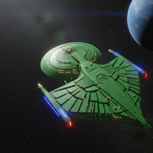 🖖 Romulan Galaxy Class・ STL File for 3D printing・Cults