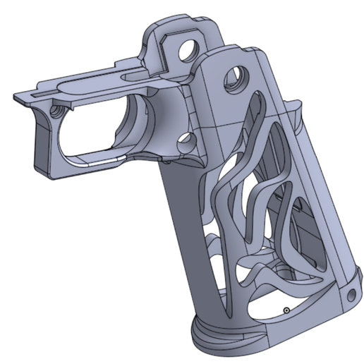 🔫 Hi capa grip skeletonized・ STL File for 3D printing・Cults