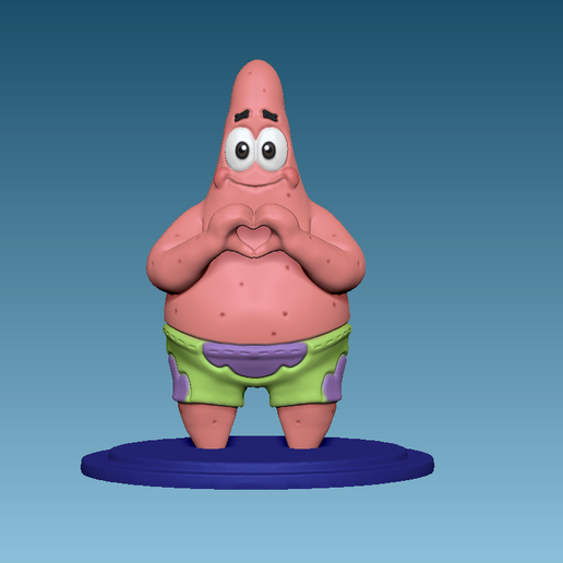 ⭐ patrick star from spongebob showing love in cute and funny pose for ...