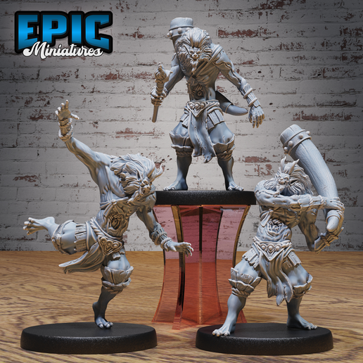 3D file Oni Beast Warrior Set ‧ DnD Miniature ‧ Tabletop Miniatures ...