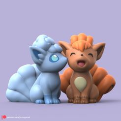 3D printed POKEMON - VULPIX (EASY PRINT NO SUPPORT) • made with Wanhao ...