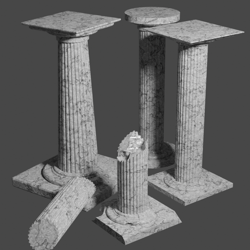 Free STL file Column 👽 (OBJ)・3D print design to download・Cults