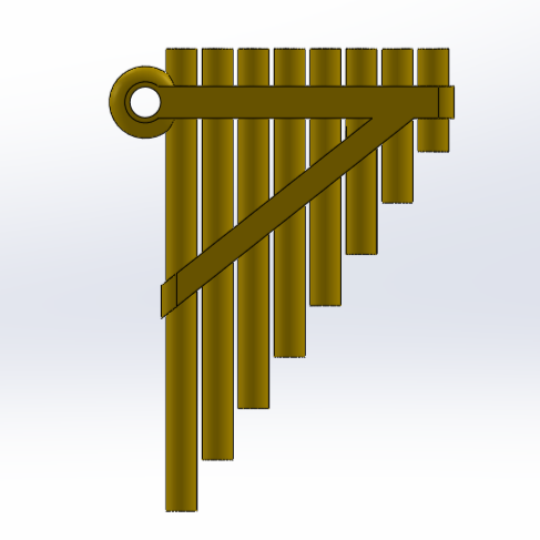 🔑 SICU - SIKU - INSTRUMENT - KEY RING - ARGENTINE FOLKLORE・Free STL ...