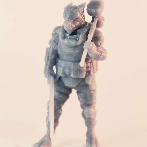 Archivo STL Cyberpunk/ Sci-fi Dragonborn 🎲 ・Modelo imprimible en 3D ...