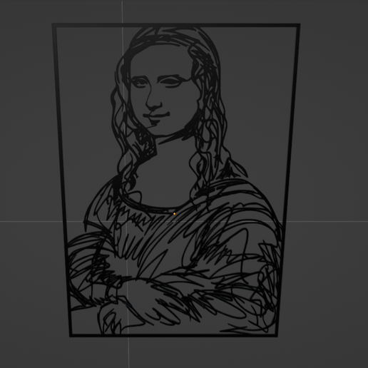 🖼️ Mona Lisa Painting・ STL File for 3D printing・Cults