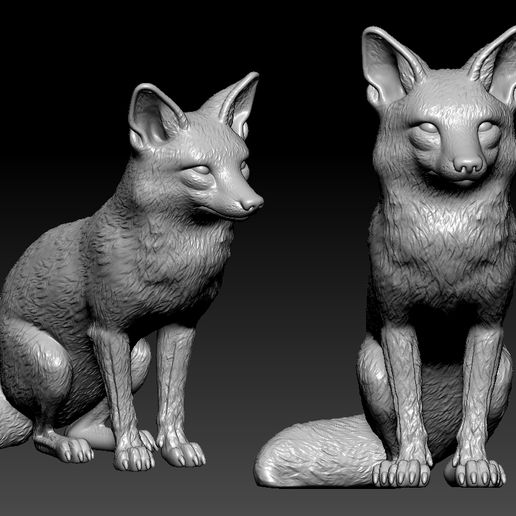 🦊 Fox model - Red fox statue - decor - 3D print・ 3D File for 3D ...