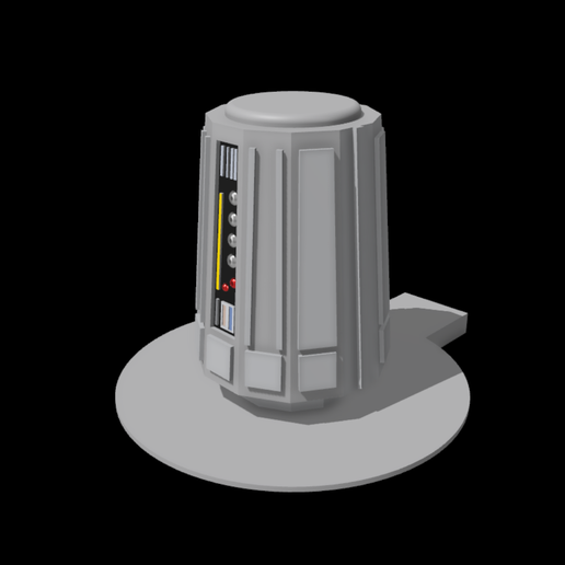 3D file Star Wars Retro Death Star Tractor Beam Terminal for 3.75 ...