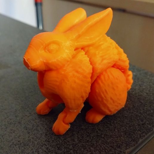 3D printing Bunny - Flexi Articulated Animal (print in place, no ...