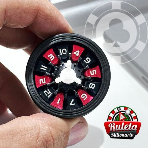 💯 100% Functional Mini Casino Roulette Fidget Toy Spinner・ STL File for ...
