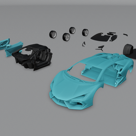 🏎️ Lamborghini Revuelto・ STL File for 3D printing・Cults