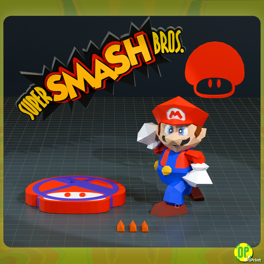 Free 3D file SUPER MARIO - Smash Bros 64 - Printable - 🏆 ・Model to ...