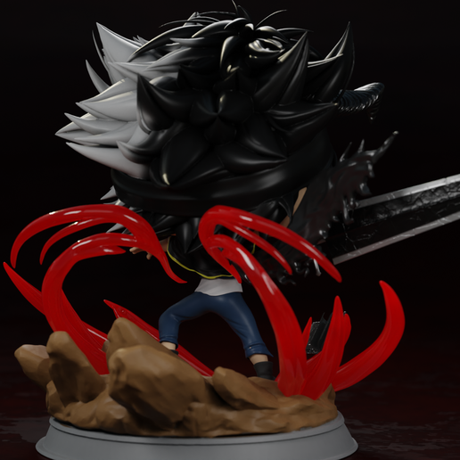 Archivo STL Asta Black Funko Pop Custom (Black Clover) ☘️ ・Modelo para ...