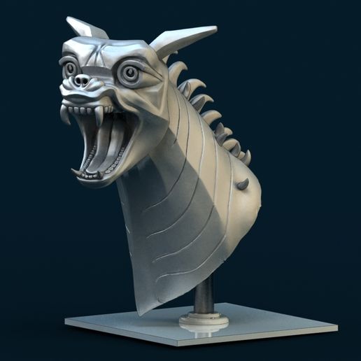 STL file Terror Dog Statue Ghostbusters / Head 🐕 ・3D print model to ...