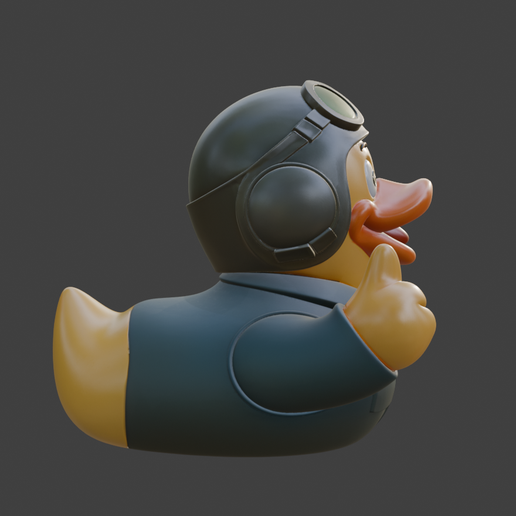 🧑‍ ️ NAVY Pilot Rubber Ducky・ STL File for 3D printing・Cults