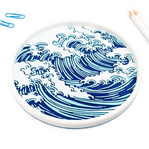 🌊 Wave Trays・Free STL File for 3D printing・Cults