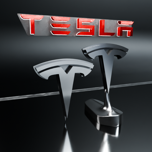 🟢 TESLA Car SUV Logo Emblem Badge Sign Crest Symbol Mark Insignia・Free ...