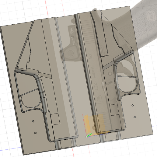 ⚽ G43X MOS IWB/OWB holster mold・ STL File for 3D printing and CNC ...