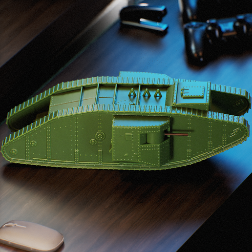 🪖 Tank Mark 1 - British tank mark 1 - Tiger, Panther, Churchill・ STL ...