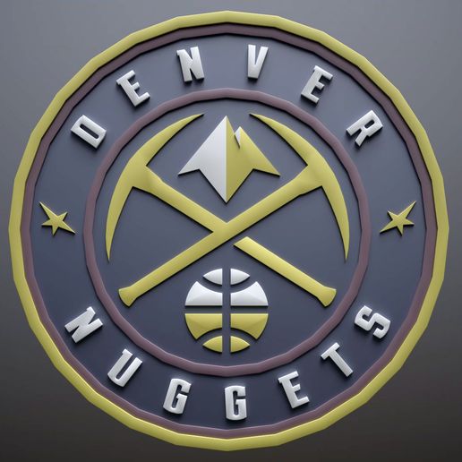 3D file NBA Denver Keychan Badge Printable and Renderable 📛 ・Model to ...