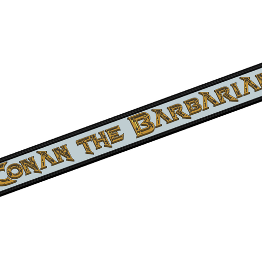 🔢 Letters and Numbers CONAN THE BARBARIAN | Logo・ STL File for ・Cults