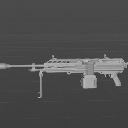 🗺️ Swiss SIG MG338 machine gun-1 digital model material・ OBJ File for ...