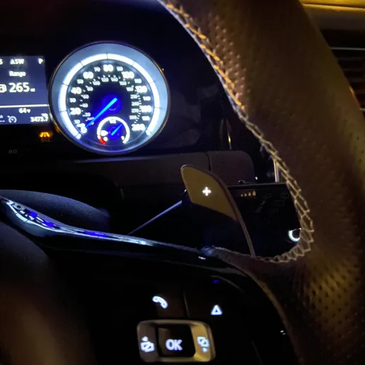 🛞 VW MK7 7.5 Illuminated Extended Steering Wheel DSG Paddle Shifters ...