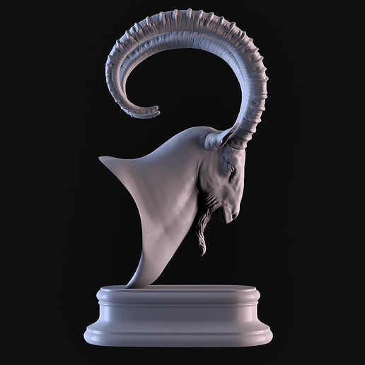 STL file Ibex Head 🗿 ・3D printable model to download・Cults