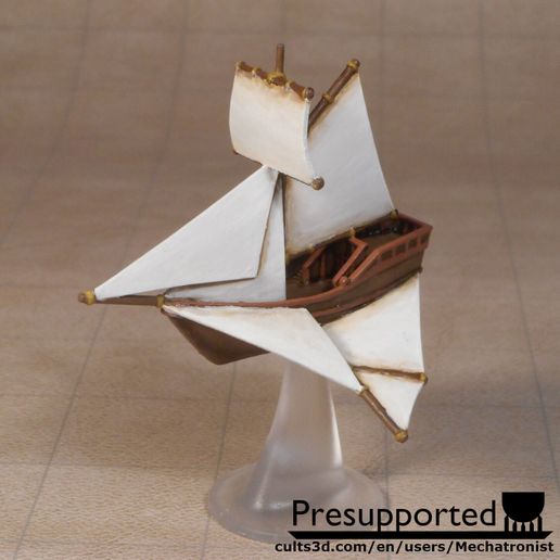 🚢 Cutter Flying Ship Miniature Compatible with DnD Spelljammer・ STL ...