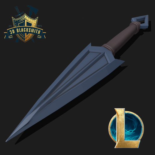 STL file League Of Legends Akali Kunai Prop ( 1/1 Scale ) 🦸 ・3D print ...