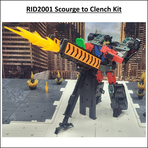 🤖 Transformers RID2001 Scourge to G2 Clench Kit・ 3MF File for 3D ...