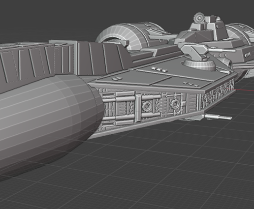 ⭐ Star wars Charger C70 Corvette・Free 3D File for 3D printing・Cults