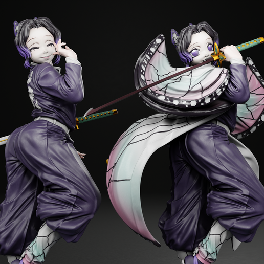 🦋 Shinobu - Demon Slayer・ 3D File for 3D printing・Cults