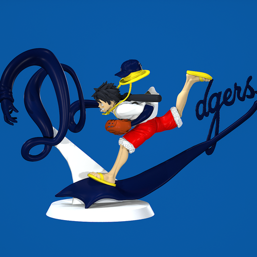 ⚾ Luffy - Shohei Ohtani - baseball dodgers style - ONE PIECE・ 3D File ...