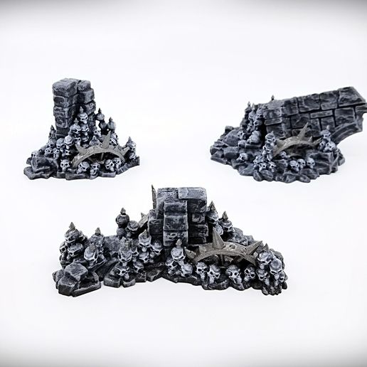 🎲 Rubble Pile Bundle - Grimdark・ 3D File for ・Cults
