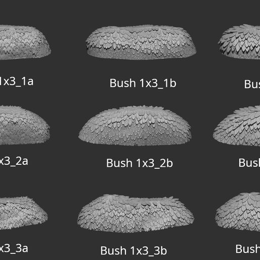 🎲 Bush Set・ 3D File for ・Cults