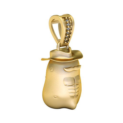 STL file BODYBUILDER DRAWF PENDANT 3D PRINTABLE MODEL 🔑 (OBJ)・3D print ...