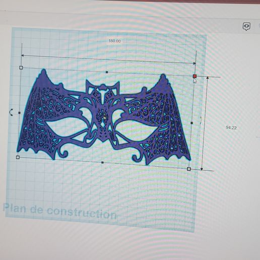 🦇 Bat lace mask・Free STL File for ・Cults