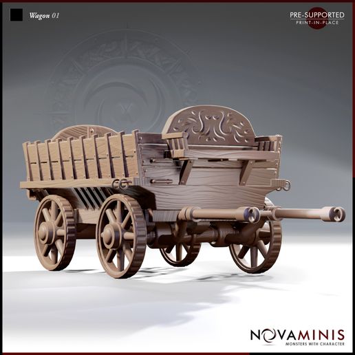 🎲 Wagon 01・ 3D File for ・Cults