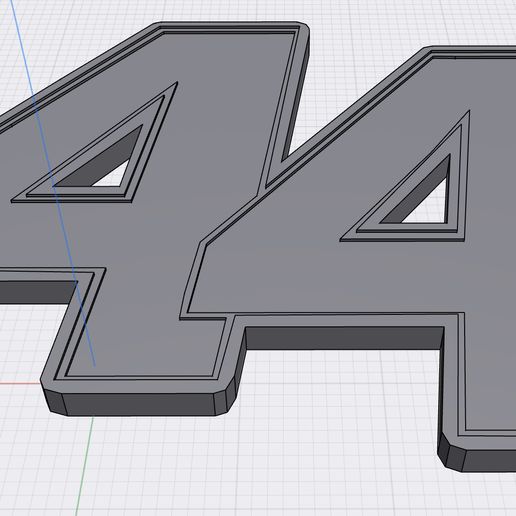 STL file Logo Lewis Hamilton 44 🚩 ・3D printable model to download・Cults