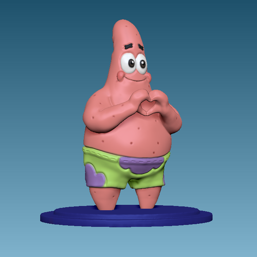 ⭐ patrick star from spongebob showing love in cute and funny pose for ...