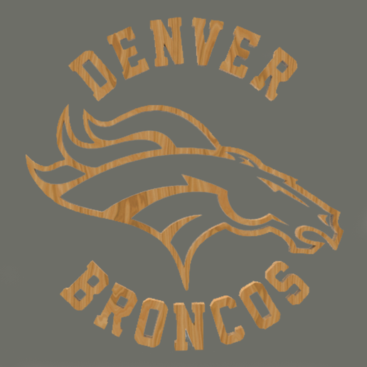 🏈 Denver Broncos STL File,3D Printable NFL Logo, Broncos 3D STL for ...