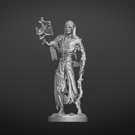 🎲 DnD Deathlock miniature・ STL File for 3D printing・Cults