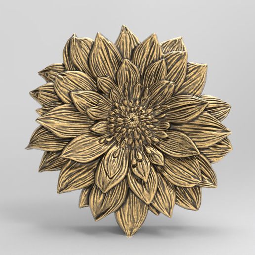 STL file flower cnc model 4 💐 (OBJ)・Model to download and 3D print・Cults