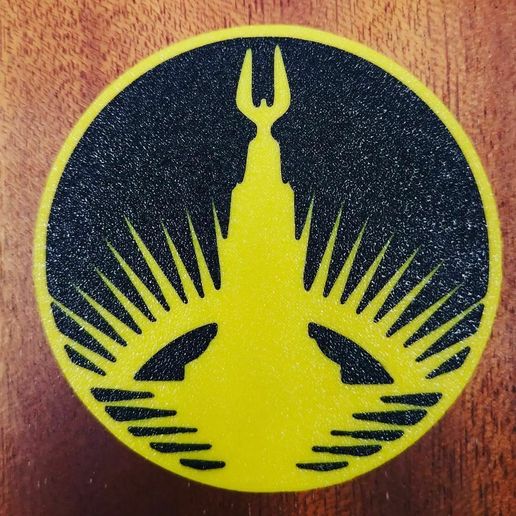 STL file BIOSHOCK LOGO 👽 ・3D printer model to download・Cults
